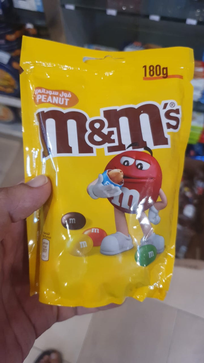 M&M'S - Peanut - Chocolate Candy - 180 gm Pouch Bag | JodiaBaazar.com – JodiaBaAzar.com