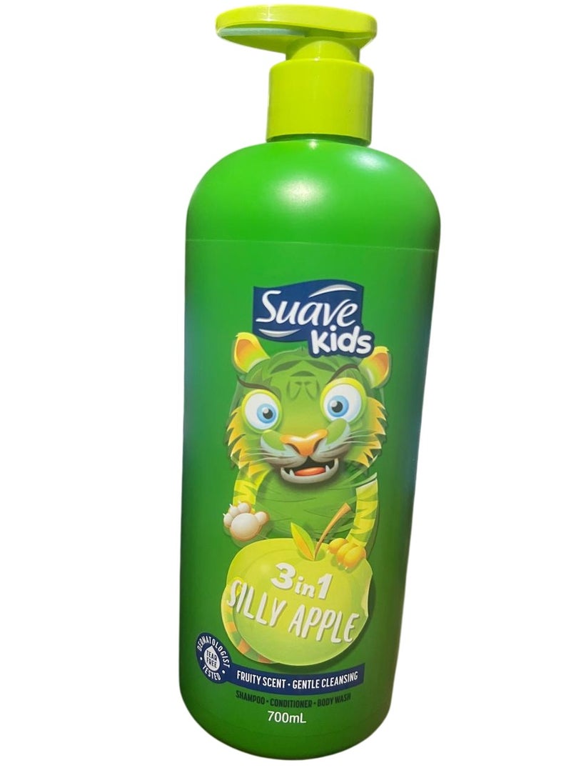 SUAVE - Silly Apple 3-in-1 - Shampoo - Conditioner - Body Wash - 700ml ...