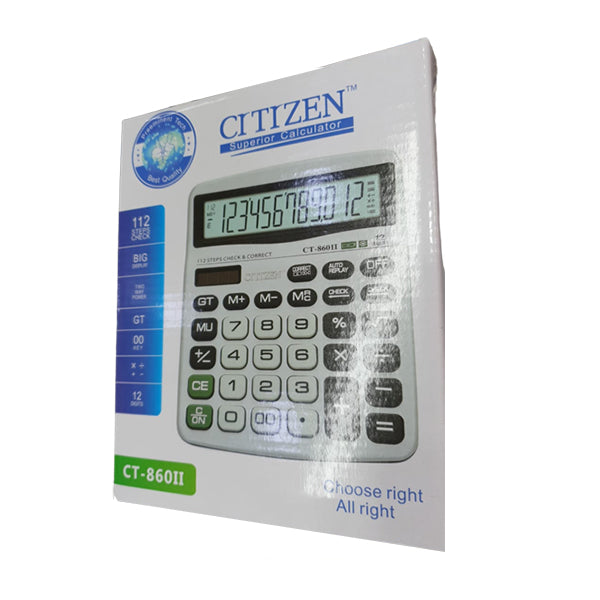 Citizen - Calculator Ct-860II - 12 Digits - Solar | Jodiabaazar.com ...